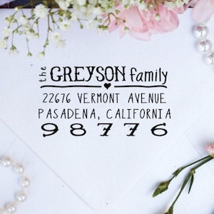 Custom Cute Stamp, Return Address Stamp, Custom Personalized Stamper ...