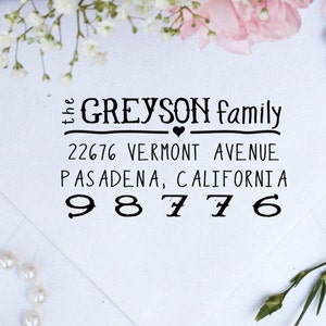 Custom Cute Stamp, Return Address Stamp, Custom Personalized Stamper ...