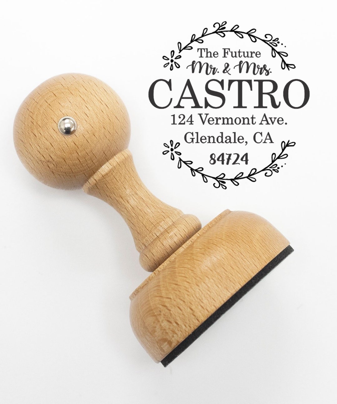 Newlyweds, Return Address Stamp, Engagement, Self Inking, Clear Block ...