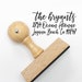 Return Address Stamp Rubber Stamp Custom Stamp Personalized - Etsy