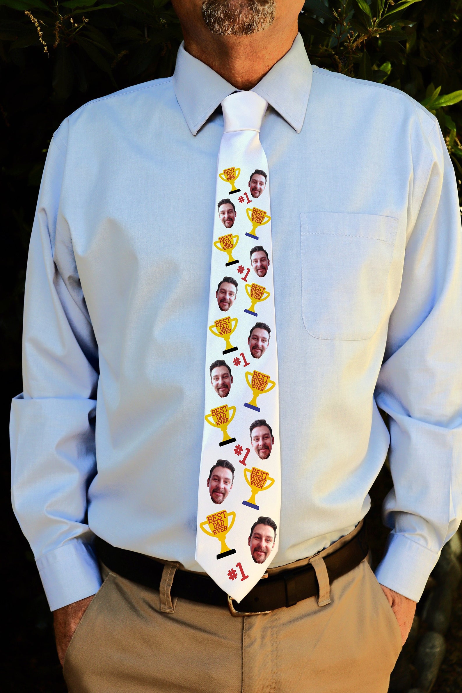 Custom Photo Tie Father's Day gift Personalized Face | Etsy