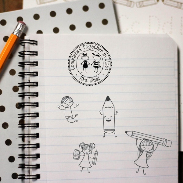 Completed Together in Class Stamp - Etsy