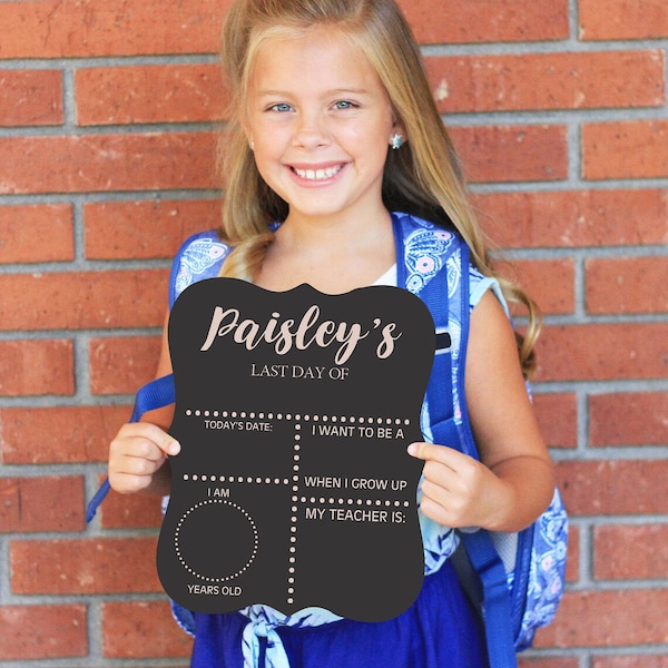 First Day Chalkboard - Etsy