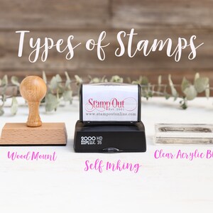 Family Names on a Rubber Stamp to Sign Your Christmas Cards - Etsy