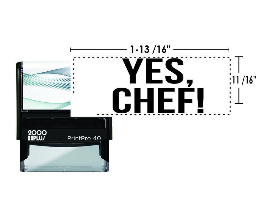 Yes, Chef Self-inking Rubber Stamp – Perfect Gift for the Cook ...