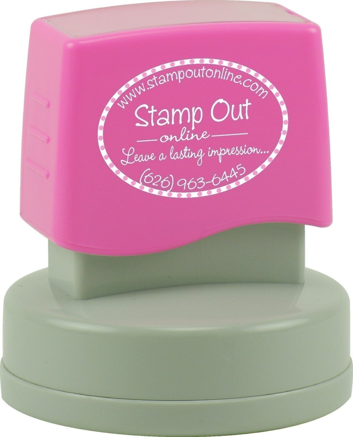 Self Inking Monogram Stamp - Cute Polka Dot Custom Return Address ...