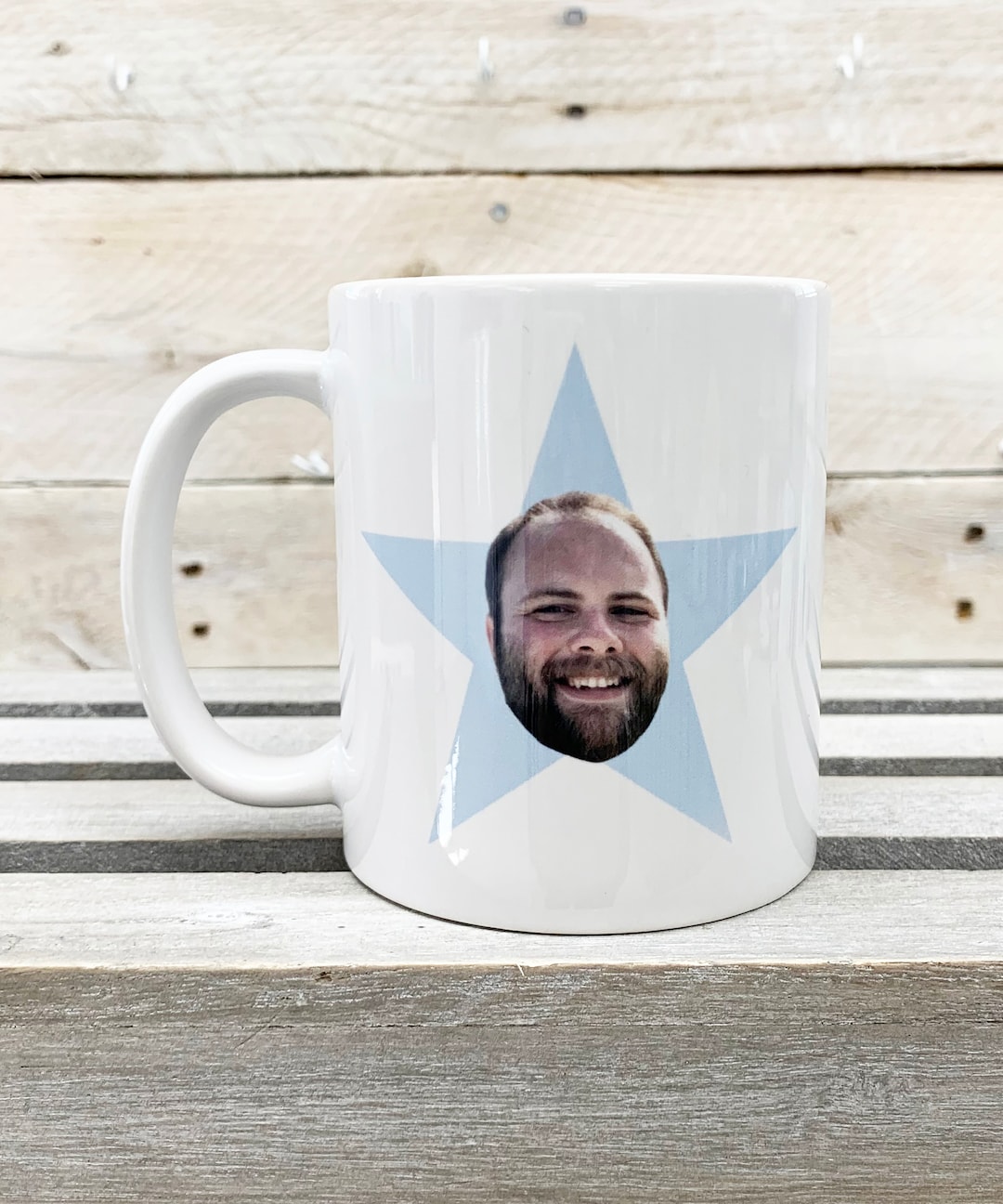 The Office Mug, Office Face Star Mug, the Office Star Mug With Photo ...