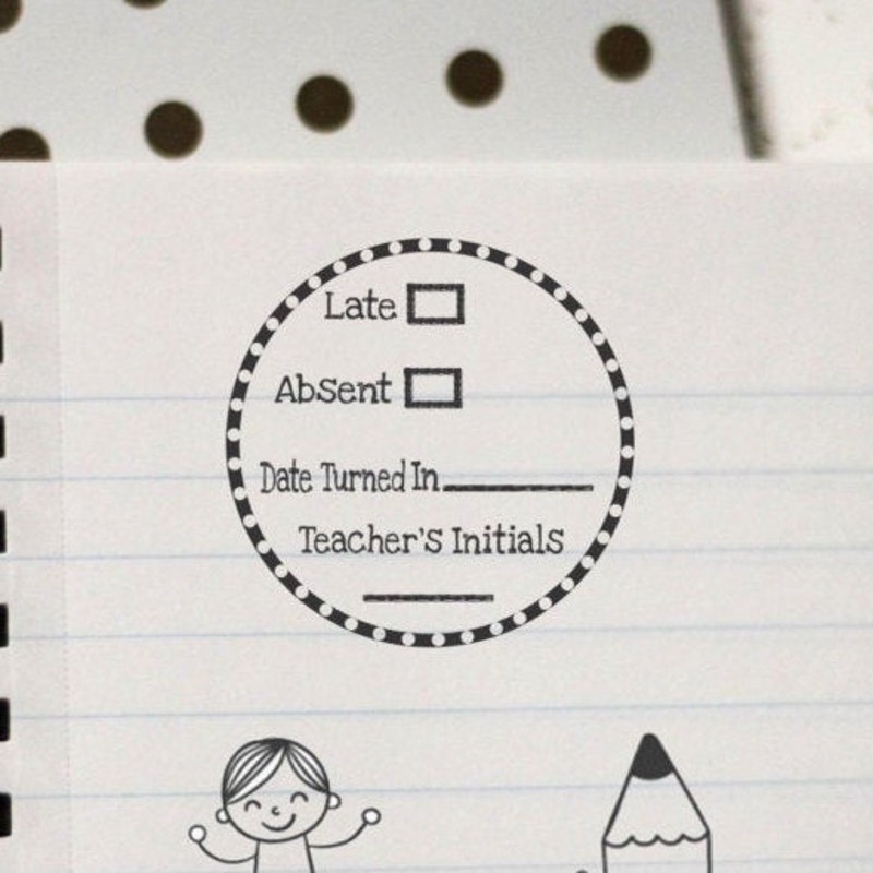 Teacher Stamp - Etsy