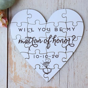 Maid of Honor Proposal, Bridesmaid Proposal Puzzle, Matron of Honor ...