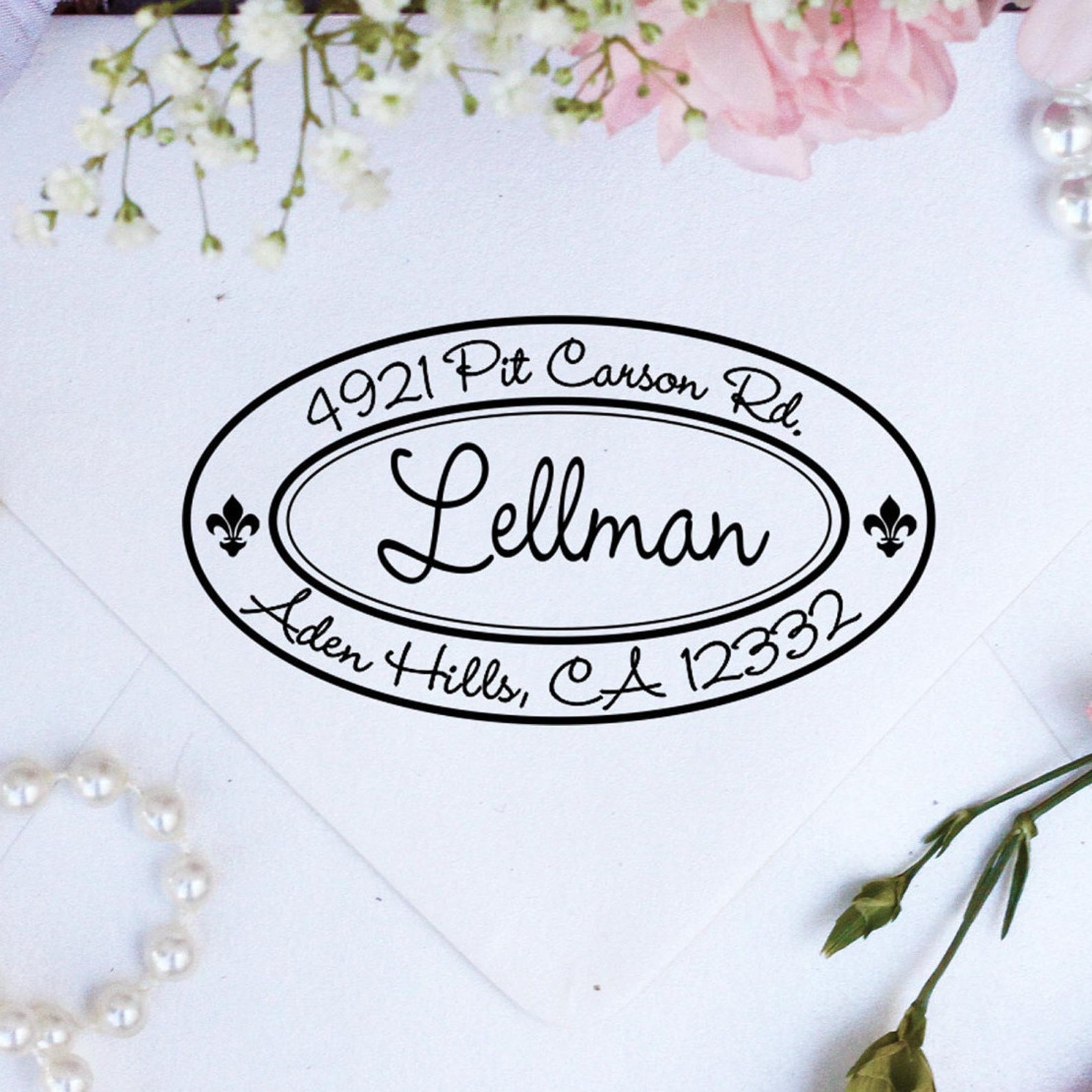 Personalized Custom Return Address Stamp Rubber Wood Clear | Etsy