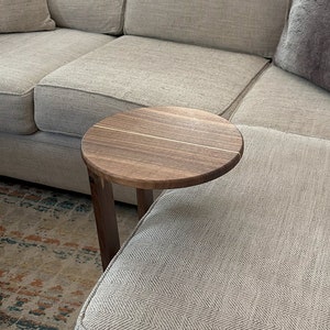 Wooden Couch Table - Walnut With Maple Inlay - Etsy