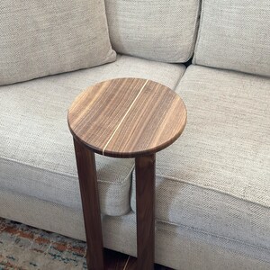 Wooden Couch Table - Walnut With Maple Inlay - Etsy