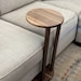 Wooden Couch Table - Walnut With Maple Inlay - Etsy