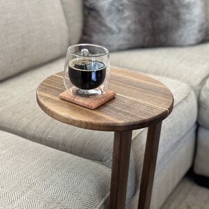 Wooden Couch Table - Walnut With Maple Inlay - Etsy