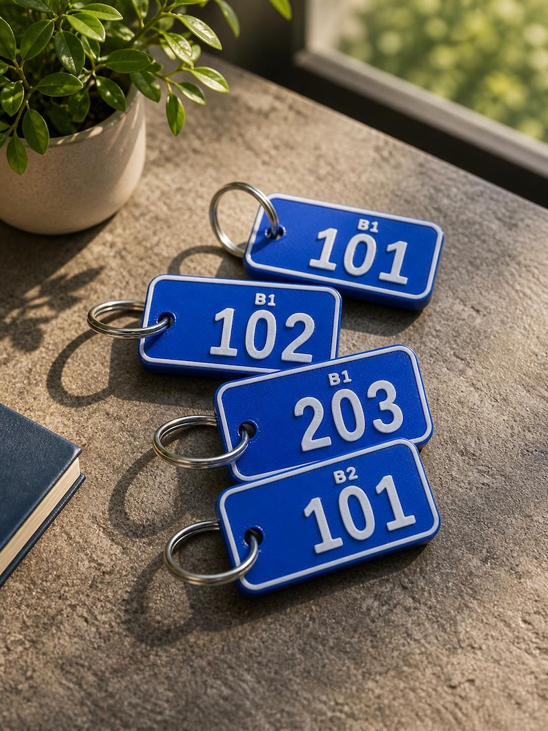 Color-coded Key Tags | Custom Key Organization System | Property ...