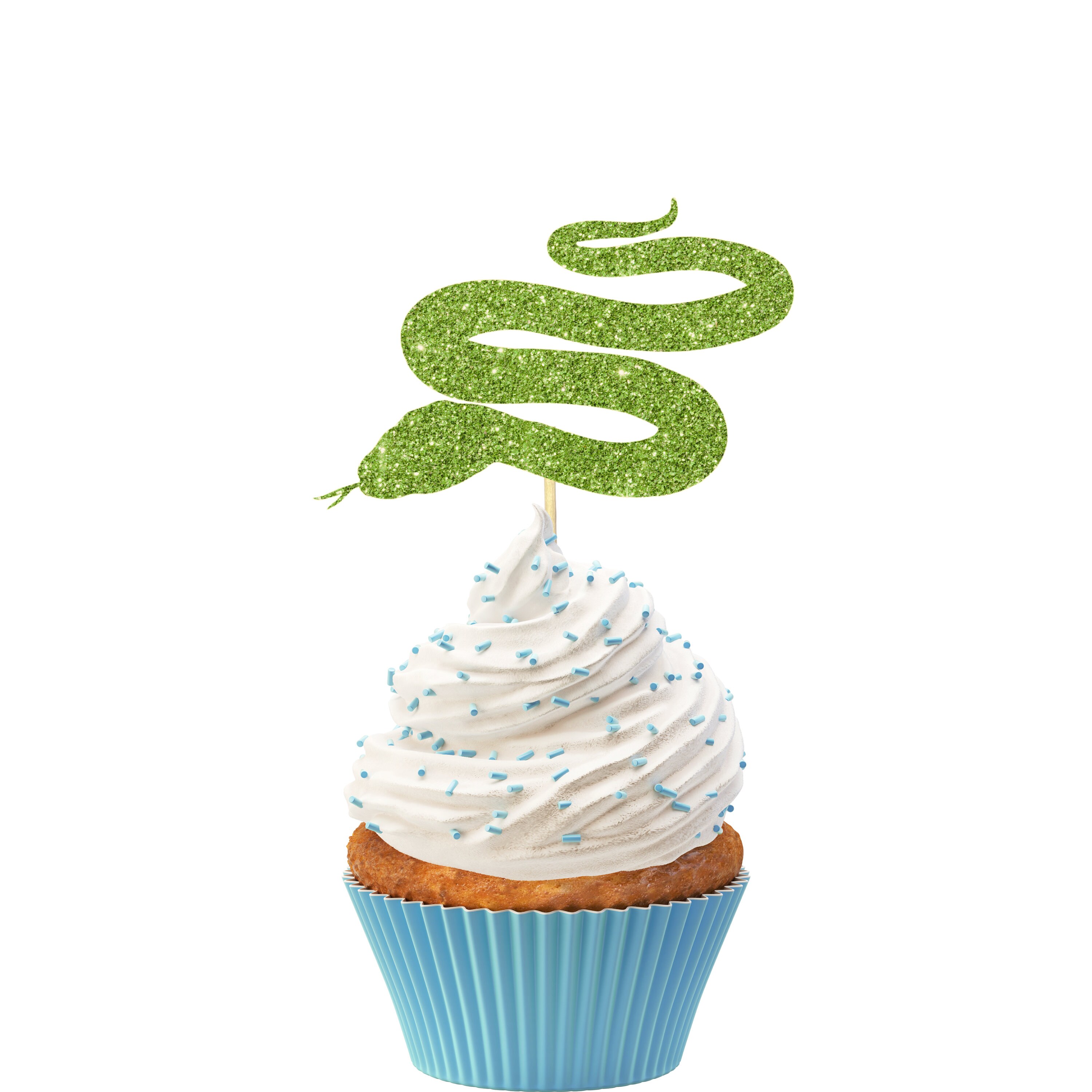 Snake Cupcake Toppers, Rattlesnake Theme Decor, Reptile Themed Birthday ...