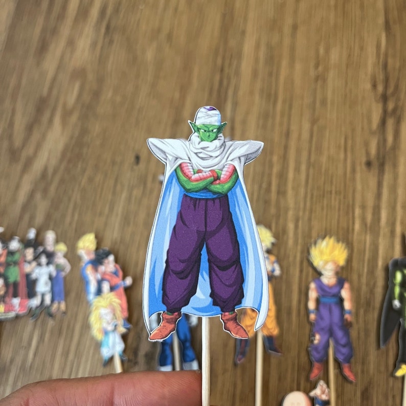 Dragonball Z Inspired Cupcake Toppers, Anime Cupcake Toppers, DBZ Decor ...