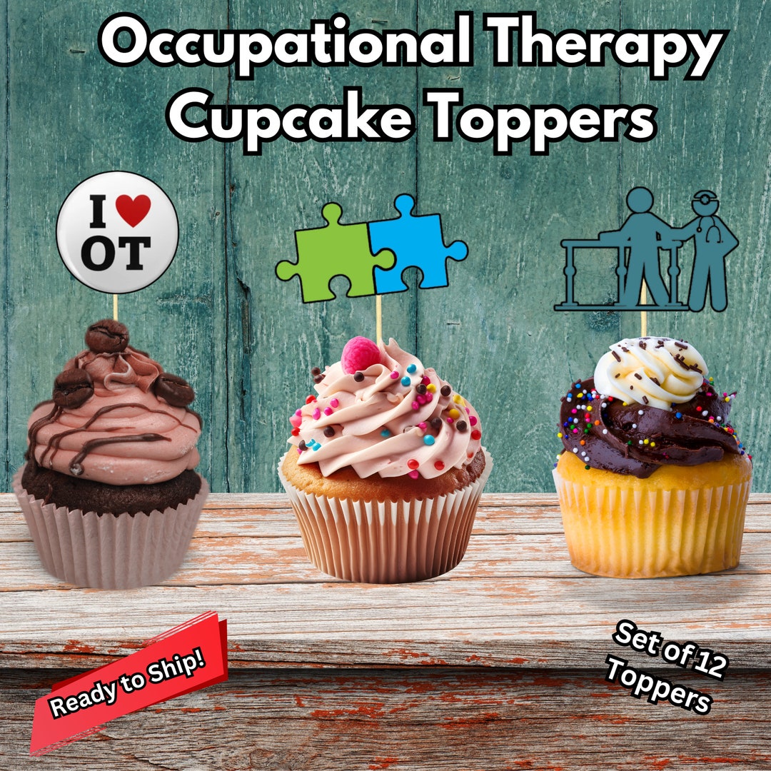 Occupational Therapy Cupcake Toppers, Occupational Therapy Gift ...