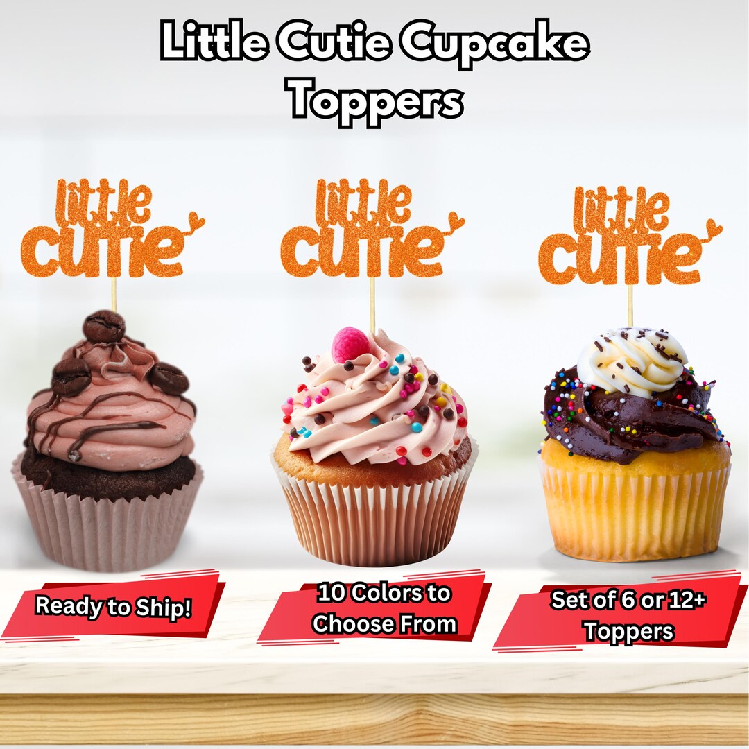 Little Cutie Cupcake Toppers, Citrus 1st Birthday, Citrus Baby Shower ...