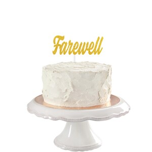 Farewell Cake Topper, Office Retirement Party Decorations, Goodbye Cake ...