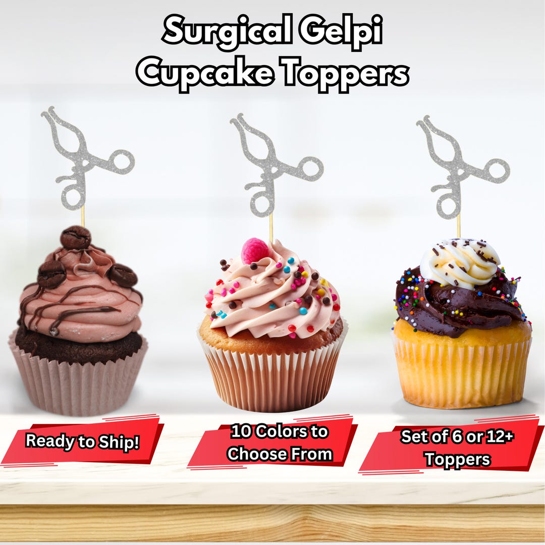 Surgical Gelpi Cupcake Toppers, Sterile Processing Week, Surgeon ...