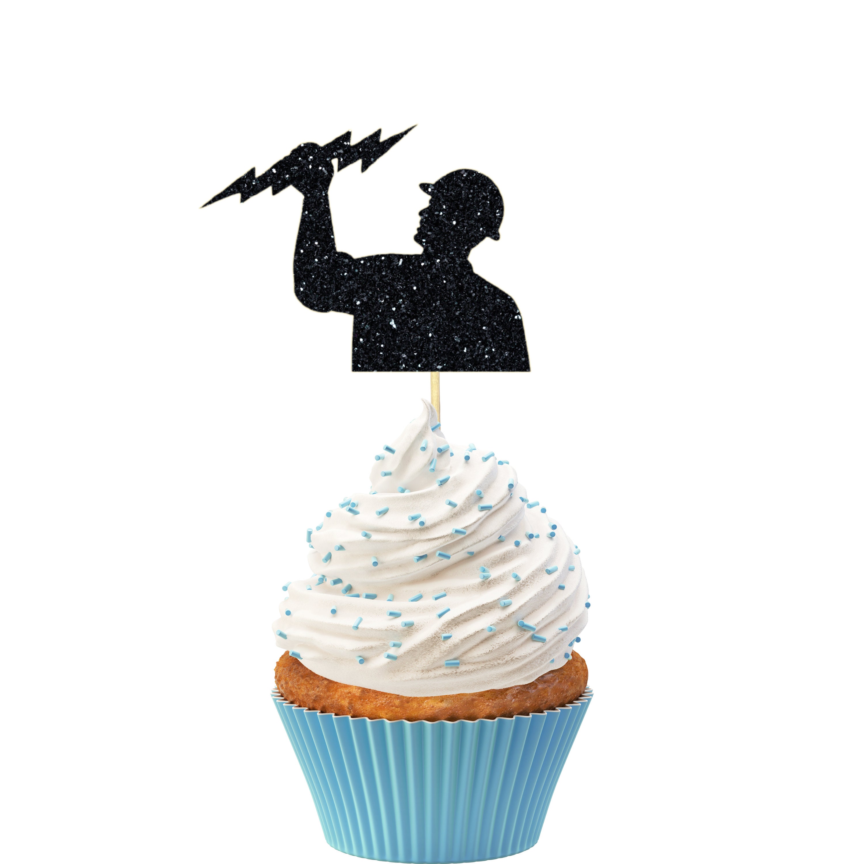 Electrician Cupcake Toppers, Electrician Retirement Party, Electrician ...