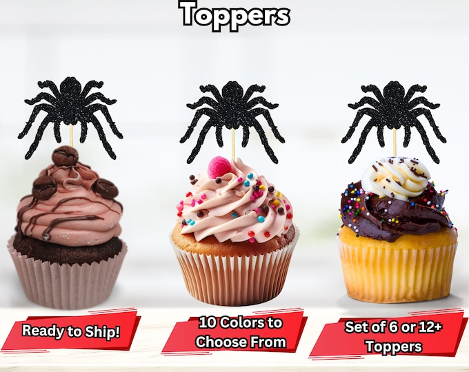 Spider Cake Topper, Spider Candle Holder, Cake Decoration, Bug Party ...