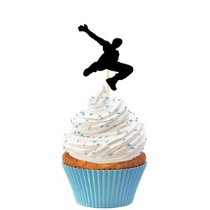Parkour Cupcake Toppers, Parkour Birthday Cupcake Topper, Birthday ...