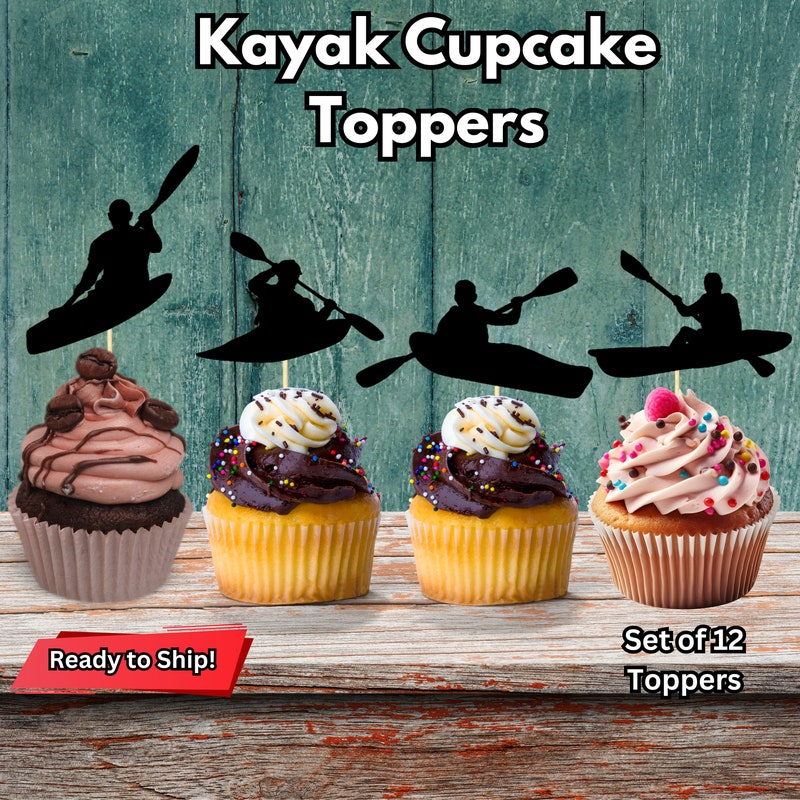 River Cupcake Toppers - Etsy