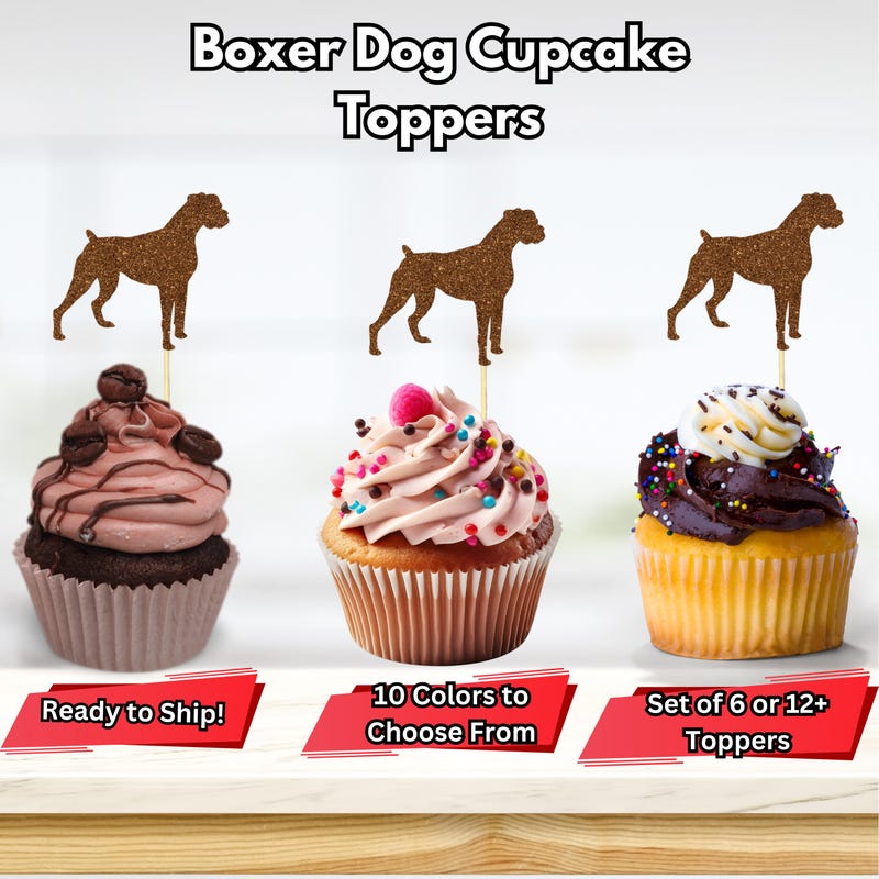 Boxer Cake Topper - Etsy