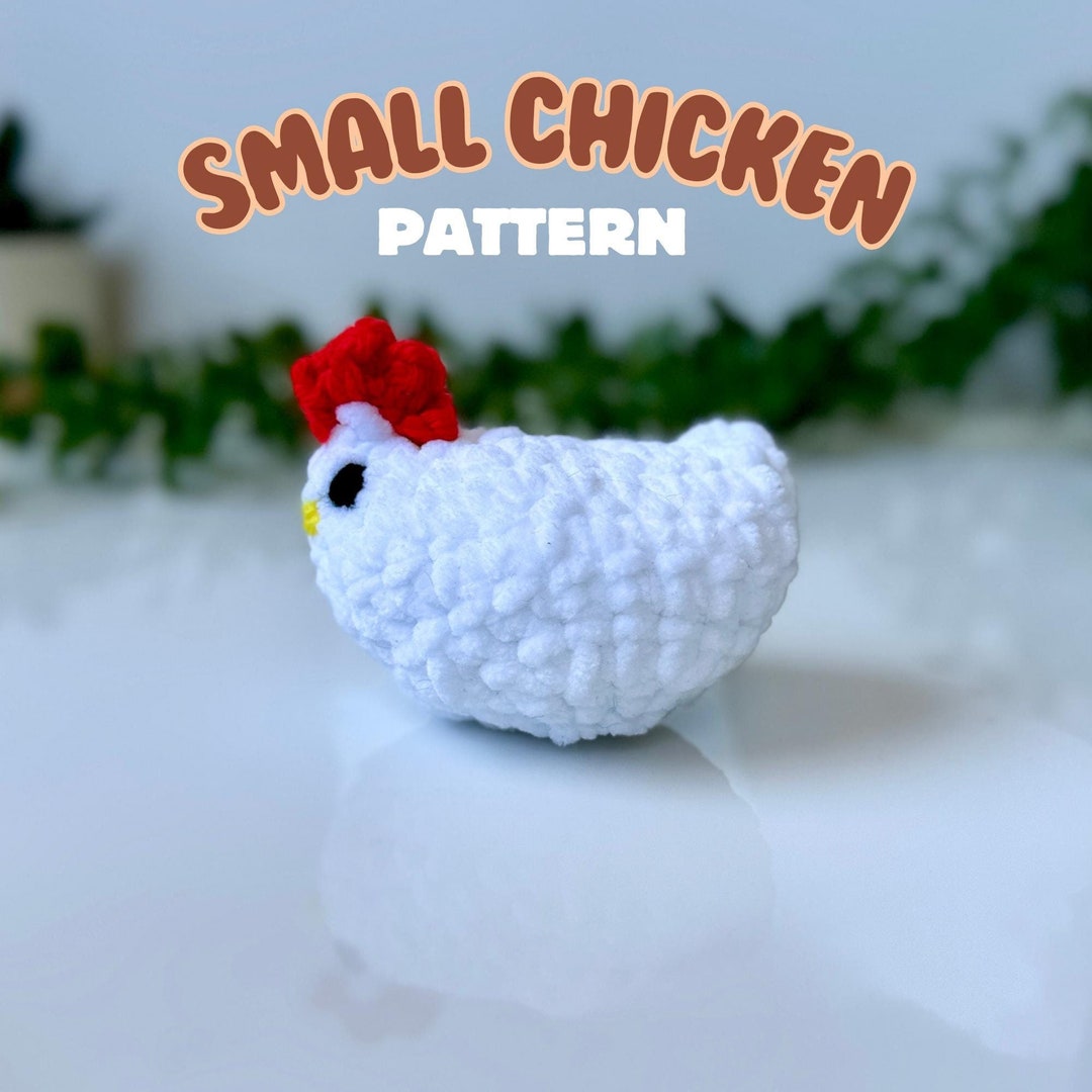 No Sew Crochet Chicken Pattern, Amigurumi Pattern, Small Chicken ...