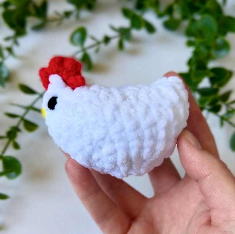 No Sew Crochet Chicken Pattern, Amigurumi Pattern, Small Chicken ...