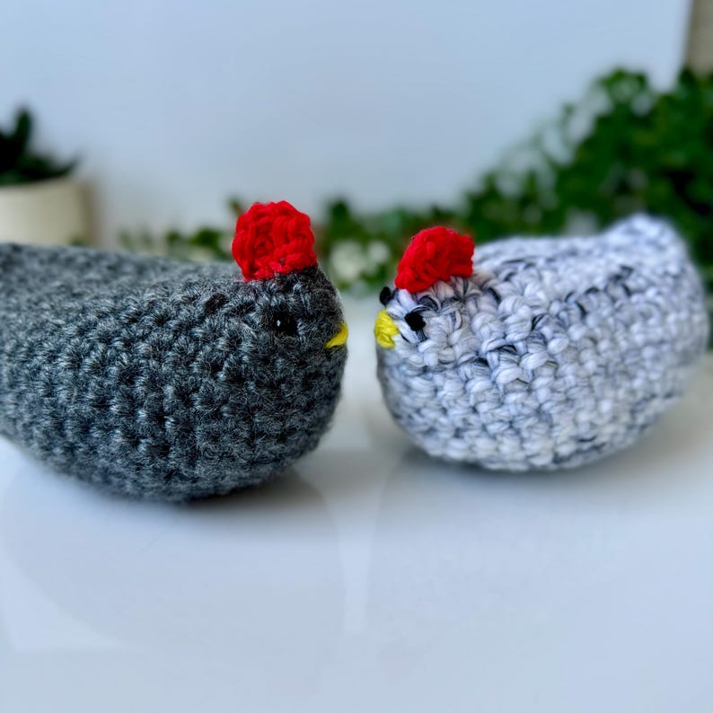 No Sew Chicken Crochet Pattern, Big Chicken Plush Amigurumi Pattern ...