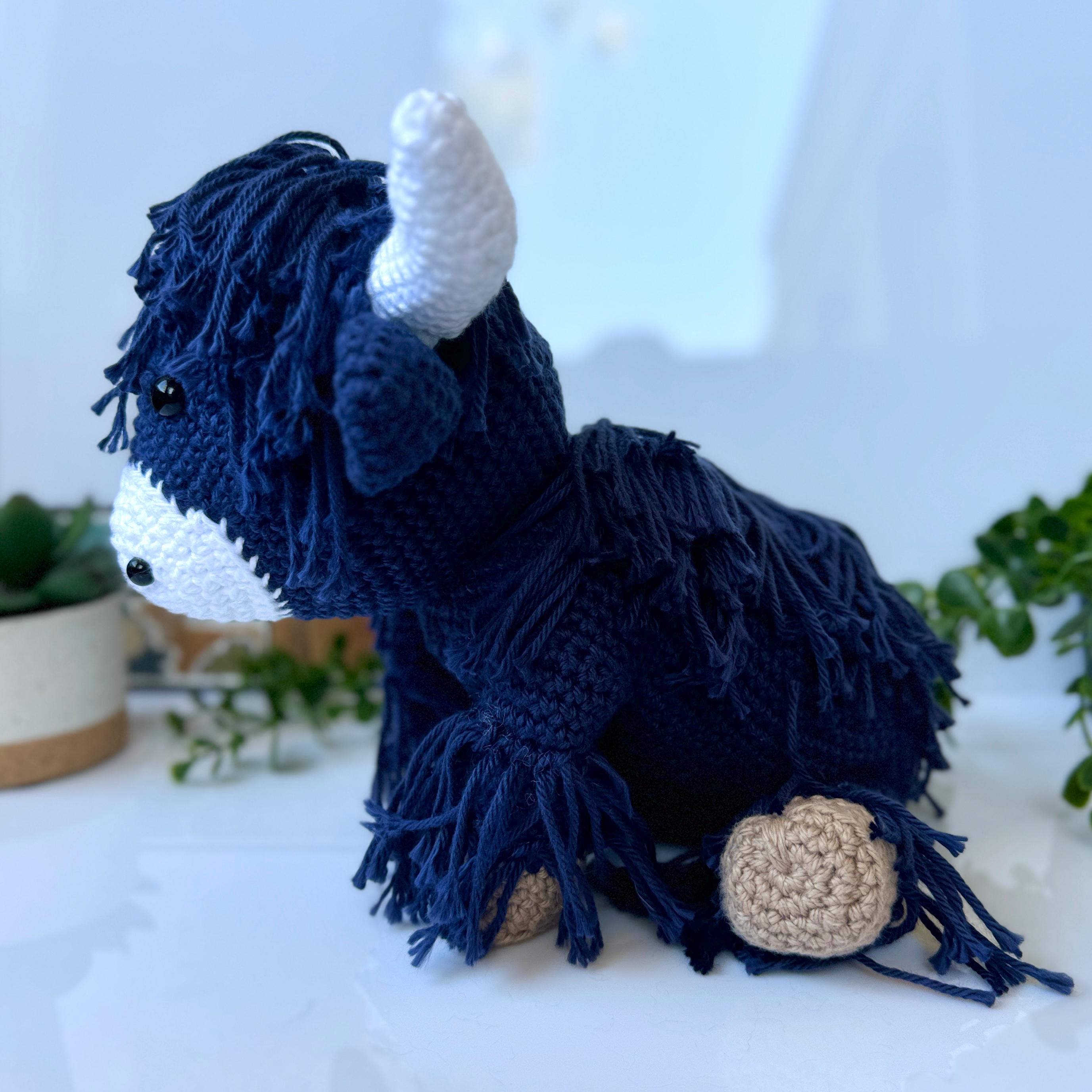 Highland Cow Crochet Pattern, Cow Plushie Pattern, Amigurumi Cow ...