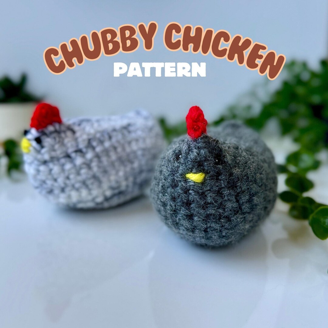 No Sew Chicken Crochet Pattern, Big Chicken Plush Amigurumi Pattern ...
