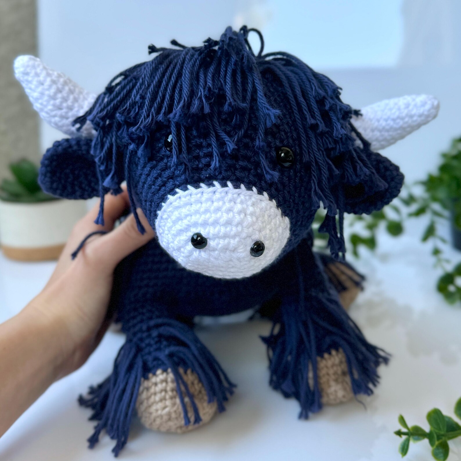 Highland Cow Crochet Pattern, Cow Plushie Pattern, Amigurumi Cow ...
