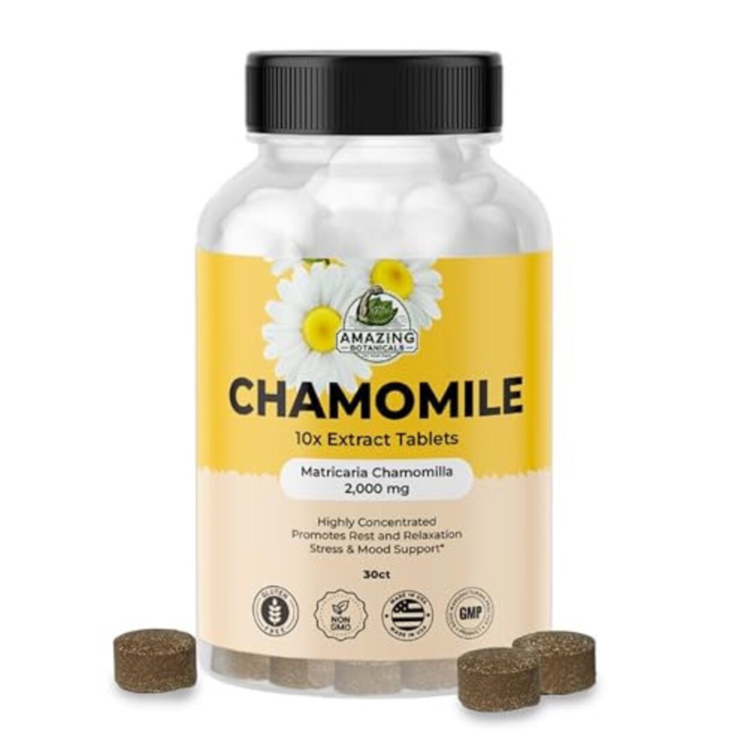 Organic Chamomile Extract Tablets Matricaria Chamomilla 10x Extract ...