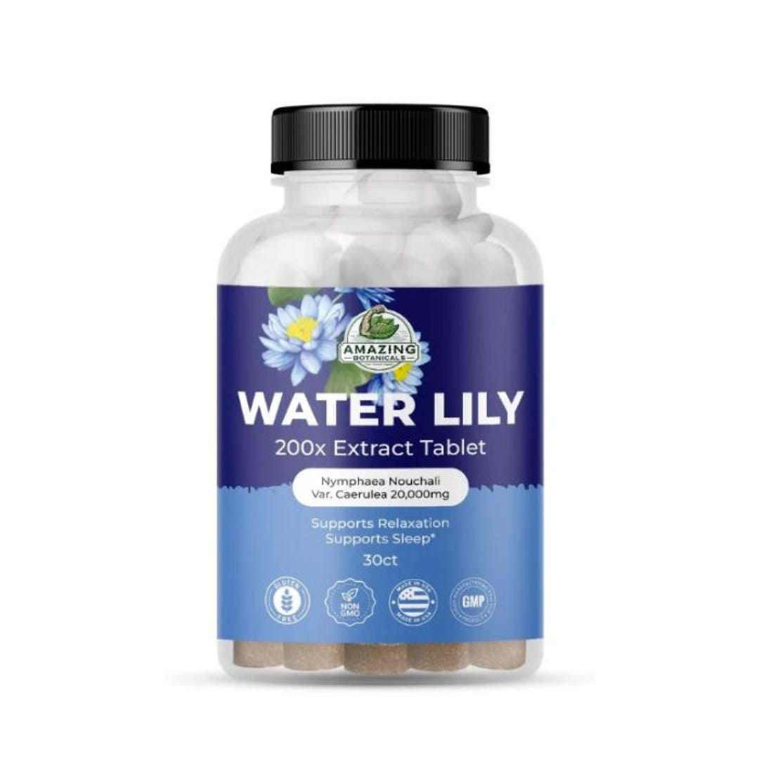 Water Lily 200X Extract Tablets, Relaxation & Sleep (20,000mg) - Etsy