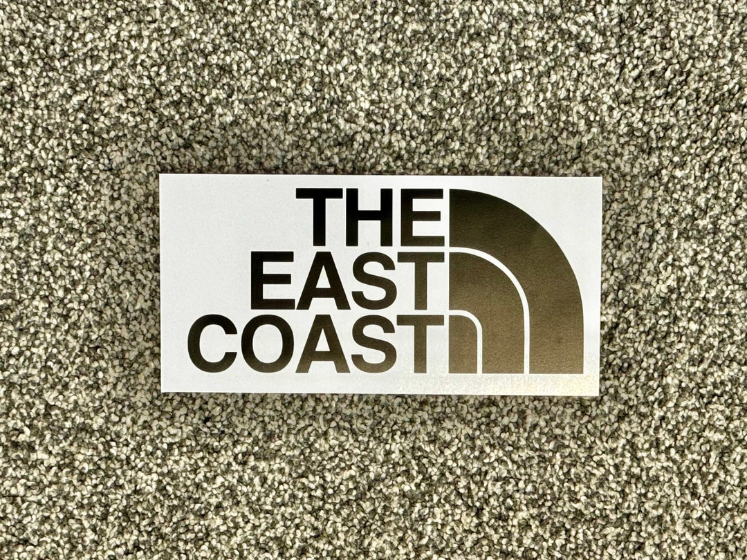 The East Coast -- Kiss Cut Vinyl Sticker - Etsy