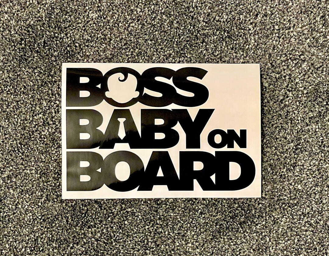 Custom Boss Baby -- Kiss Cut Vinyl Sticker - Etsy