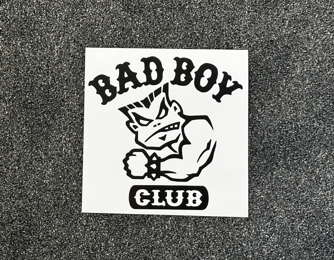 Bad Boy Club -- Kiss Cut Vinyl Sticker - Etsy