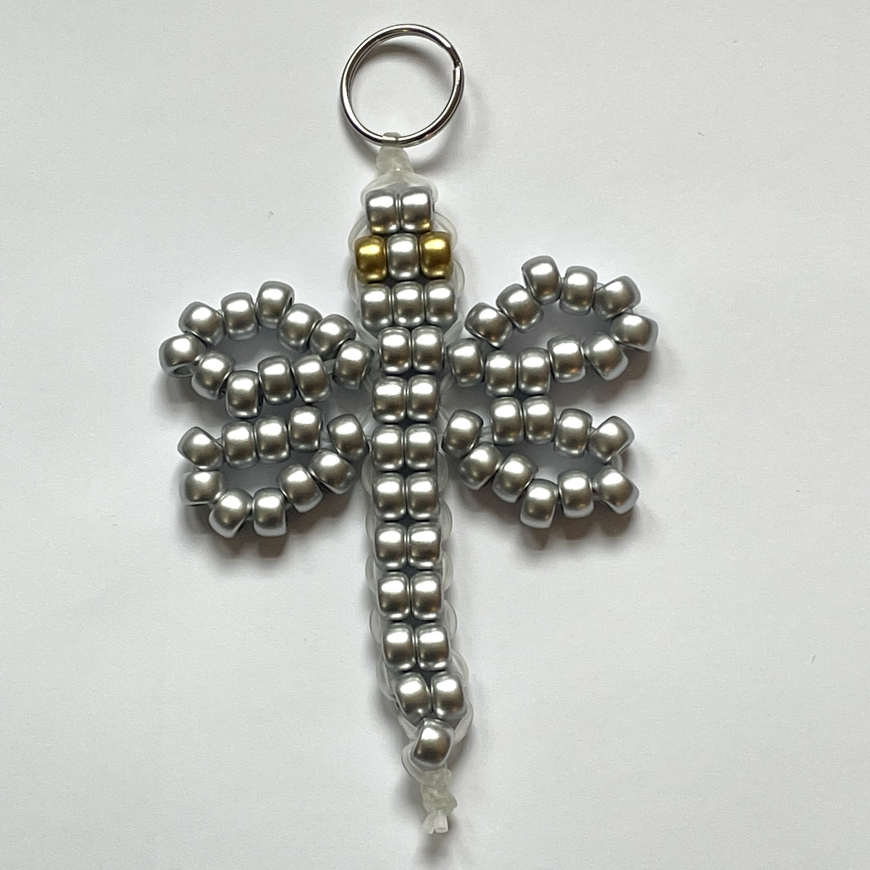 Beaded Dragonfly Keychain | Choose a Color - Etsy
