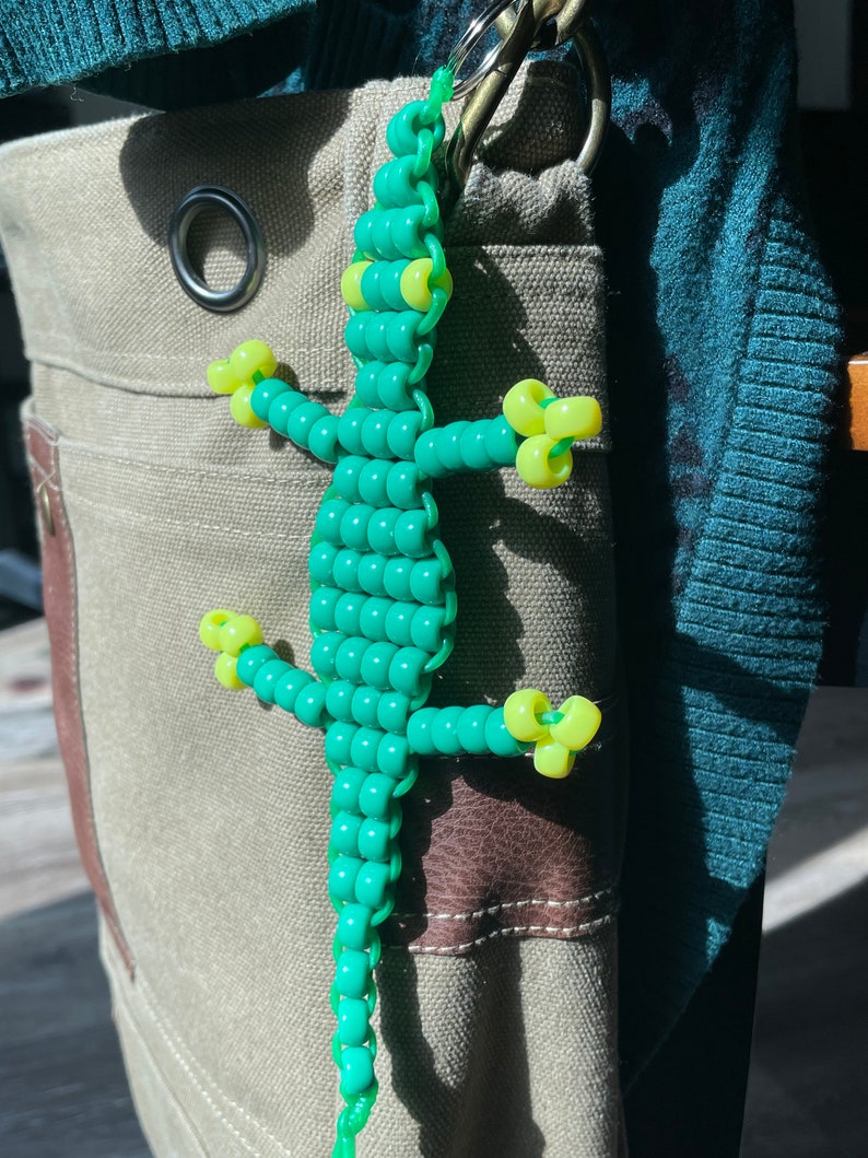 Beaded Lizard Keychain | Choose a Style - Etsy