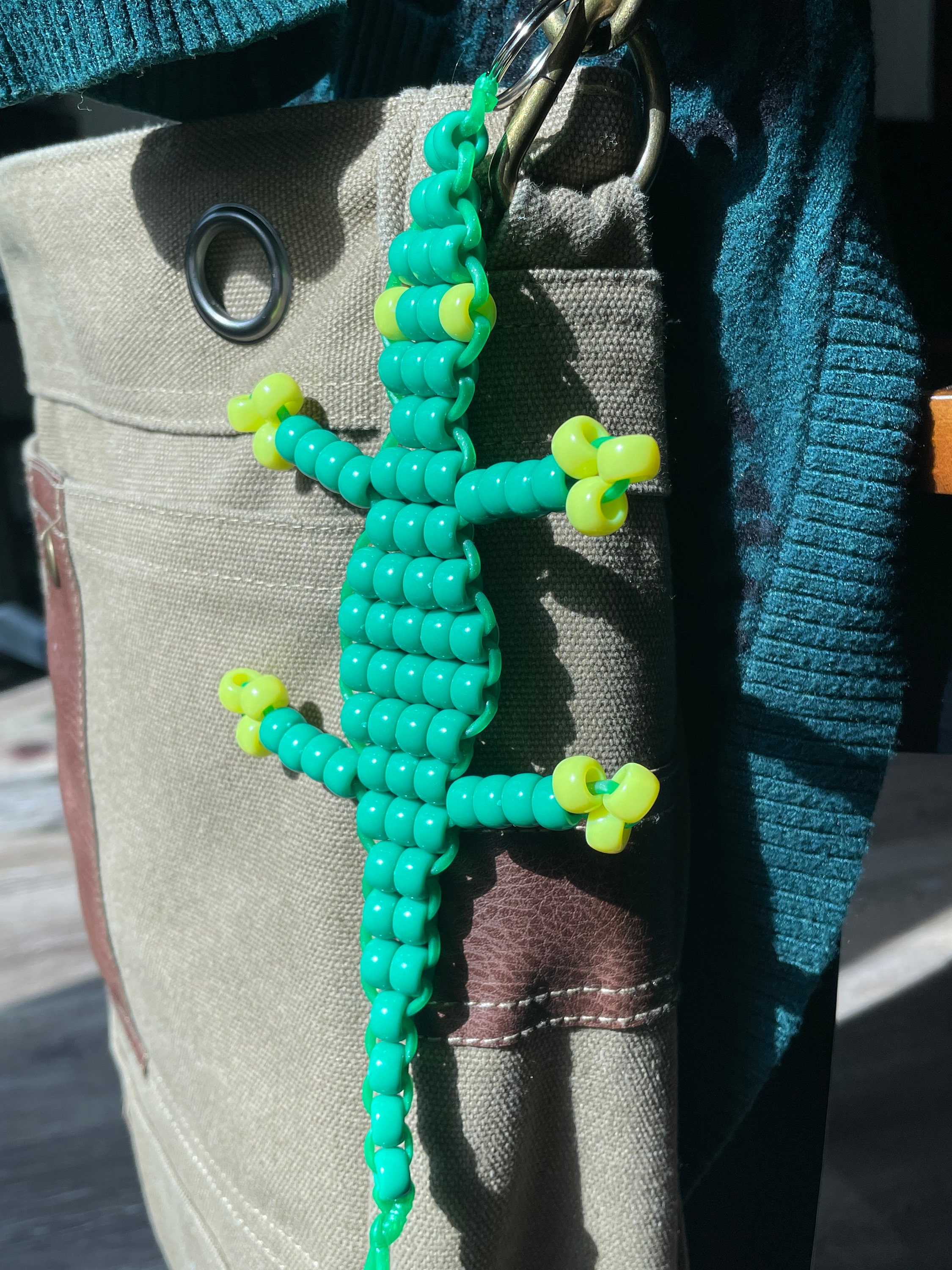 Beaded Lizard Keychain | Choose a Style - Etsy