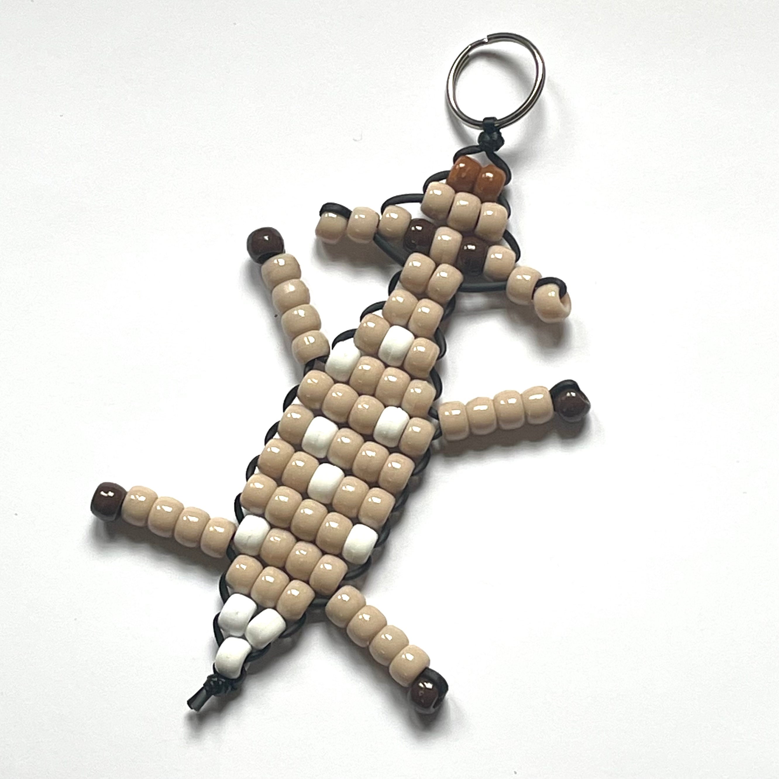 Beaded Deer Keychain | Choose a Color - Etsy