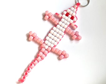 Beaded Beaver Keychain Choose a Color - Etsy
