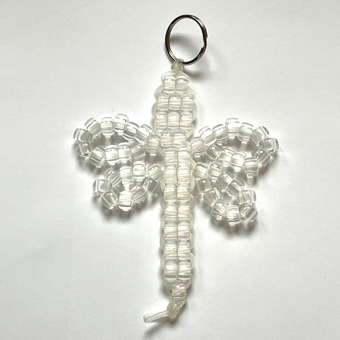 Beaded Dragonfly Keychain | Choose a Color - Etsy