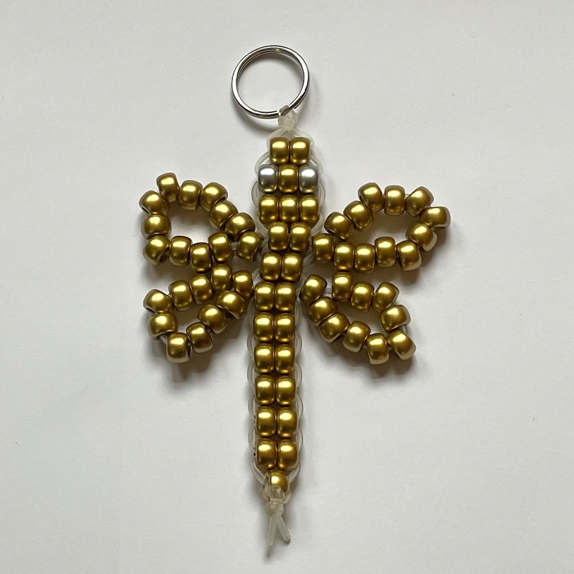 Beaded Dragonfly Keychain | Choose a Color - Etsy