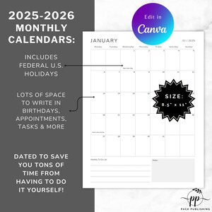 2025-2026 Digital Printable Budget Financial Monthly Planner Tracker ...