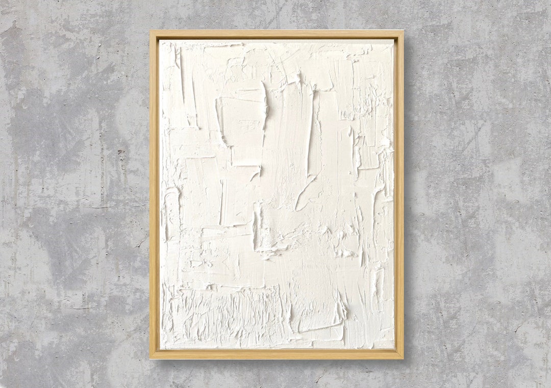 Material Painting in Relief /white or Colored /modern Minimal ...
